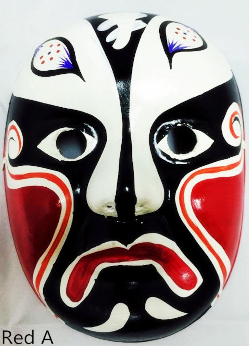 Hand Painted Chinese Peking Beijing Opera Mask KLMNOPQ - Etsy