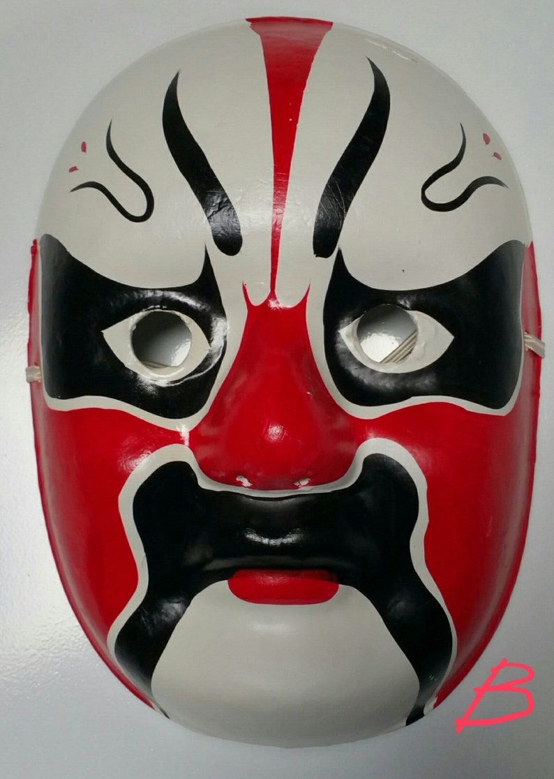 Hand Painted Chinese Peking Beijing Opera Mask ABCDEFGHIJ - Etsy