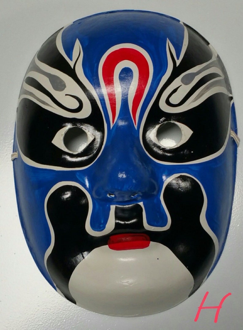 Hand Painted Chinese Peking Beijing Opera Mask ABCDEFGHIJ - Etsy