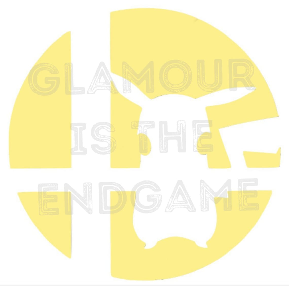 Smash Bros Inspired Pikachu Vinyl Decal | Etsy