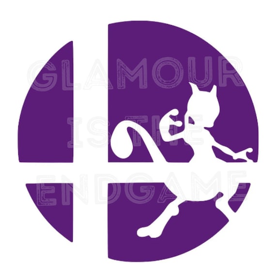 Smash Bros Inspired Mewtwo Decal - Etsy