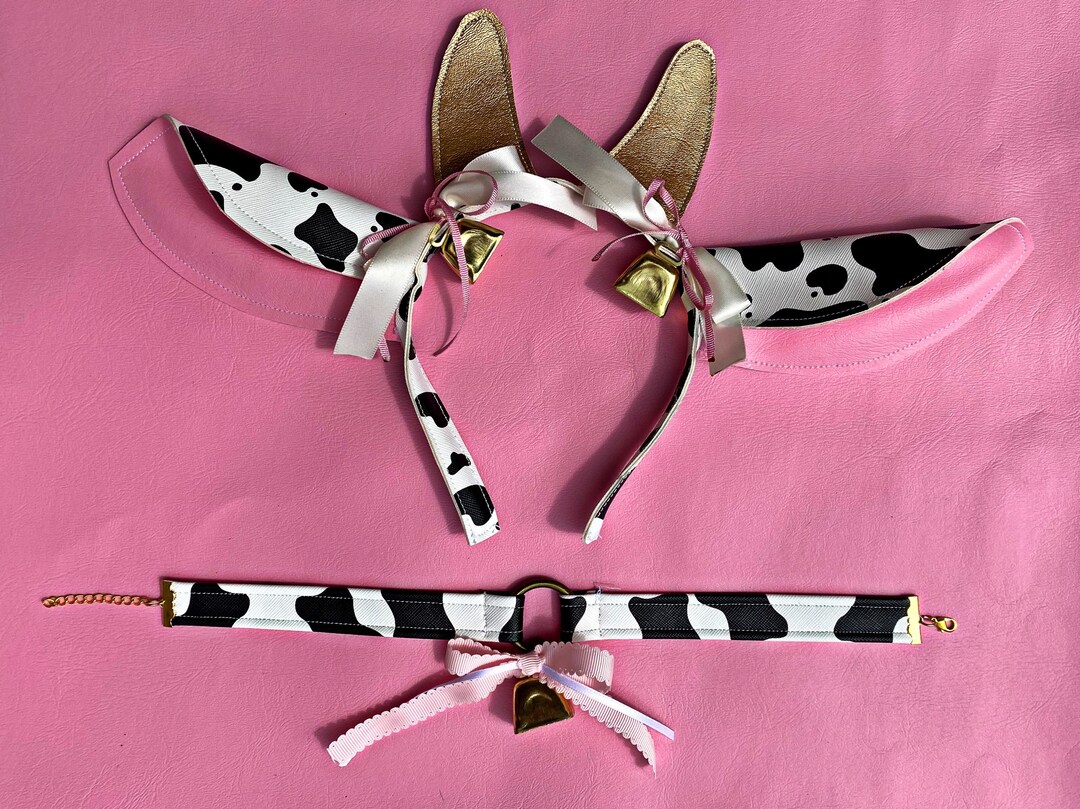 Moove Along Cow Headband and Choker Combo - Etsy