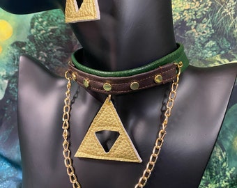 Legend of Zelda Inspired Sheik Eye of Truth Choker and Earring - Etsy