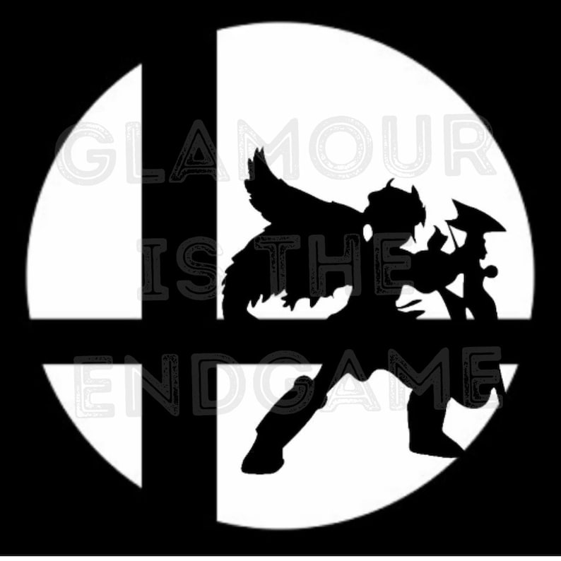 Super Smash Bros. Inspired Kid Icarus Dark Pit Decal - Etsy