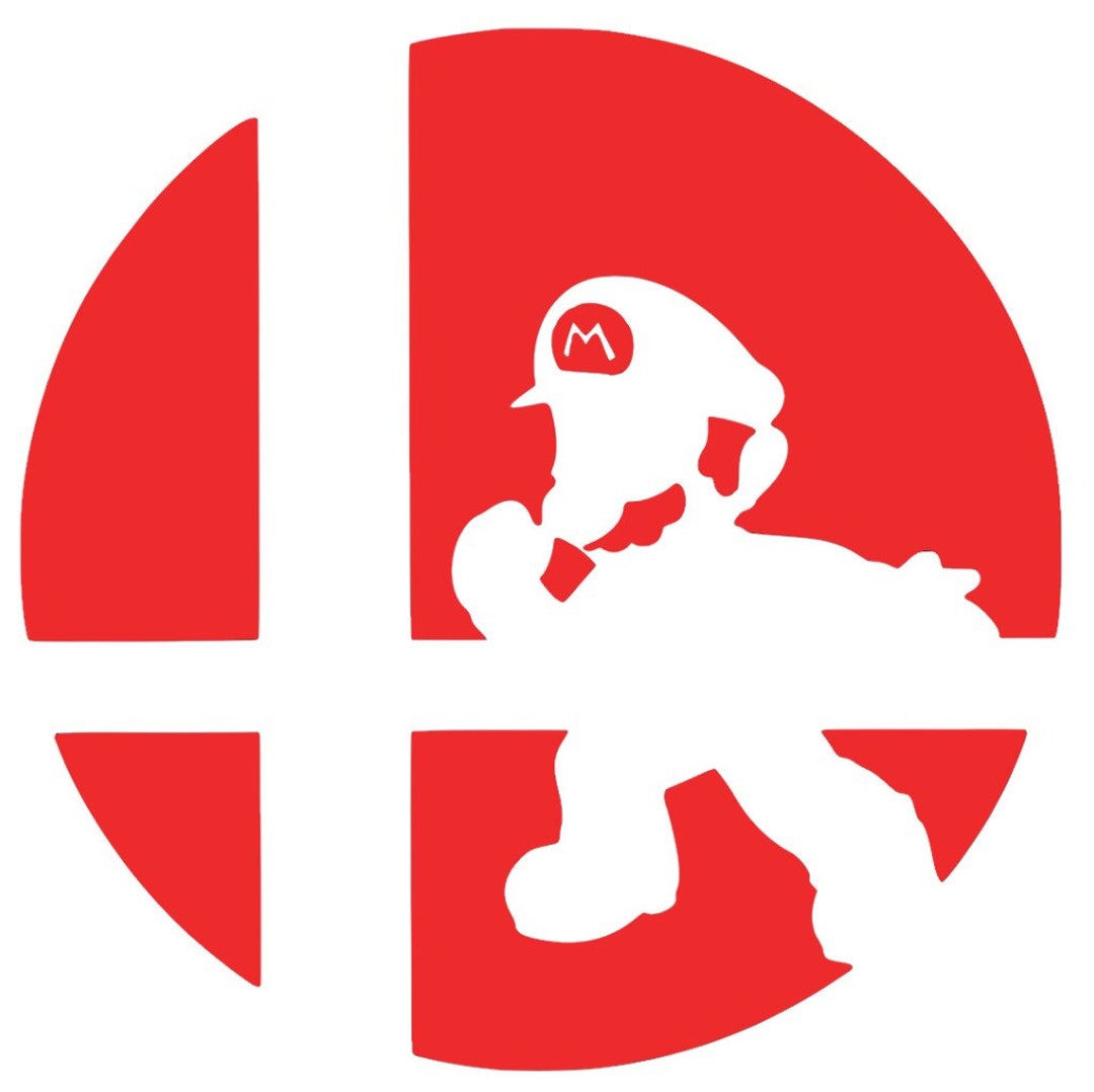 Super Smash Bros. Inspired Mario Vinyl Decal - Etsy