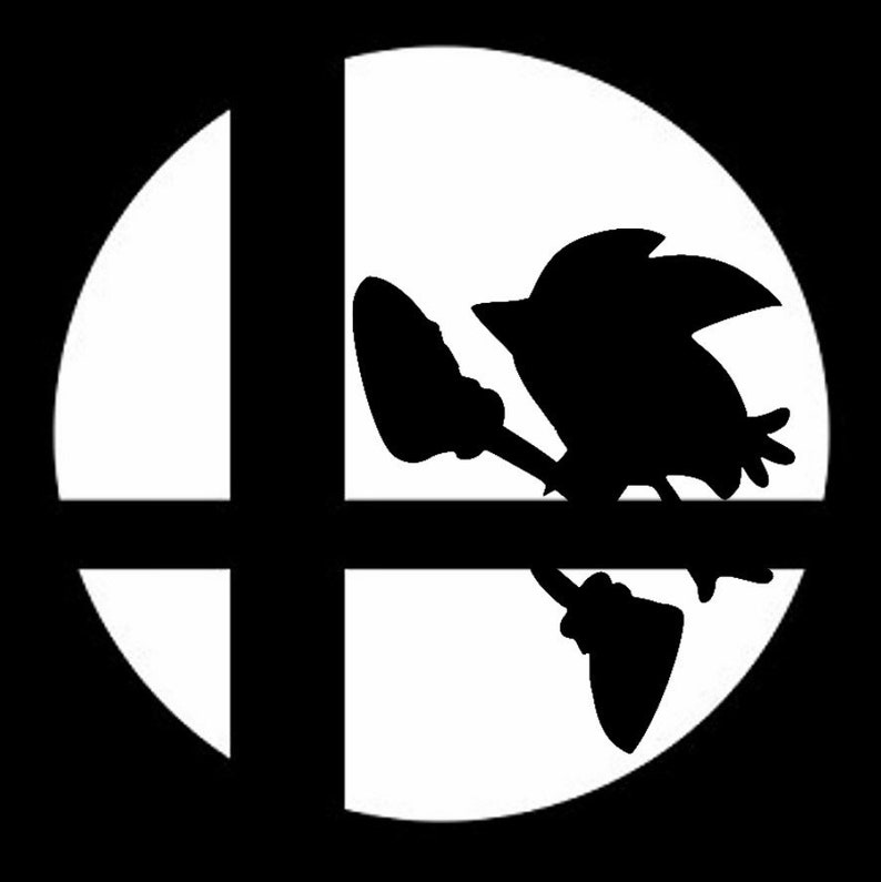 Smash Bros Inspired Sonic Decal - Etsy