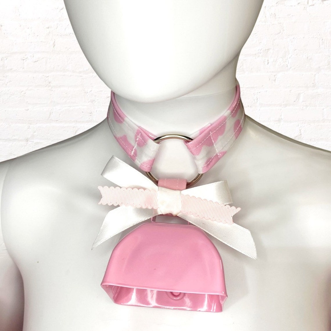 Strawberry Milk Pink Cow Choker - Etsy
