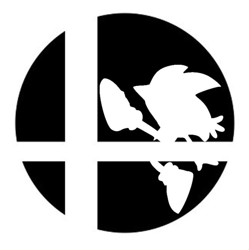 Smash Bros Inspired Sonic Decal - Etsy