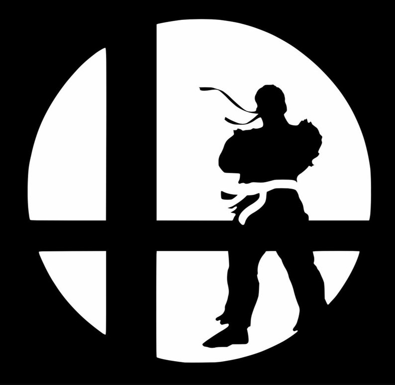 Smash Bros Inspired Ryu Decal - Etsy