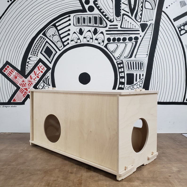 Cat / Kitty Storage Double Wide Box Design Your Own - Etsy