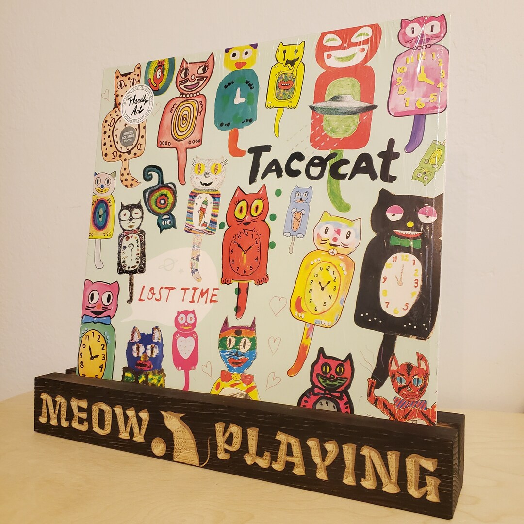 Meow Spinning / Meow Playing Vinyl Record Display - Etsy
