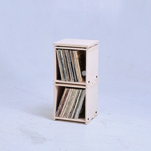 Modular Record Storage Console Set of 2 With Topper - Etsy