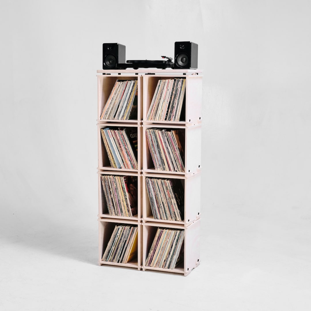 Record Storage BOXSET of 8 With 2 Topper - Etsy