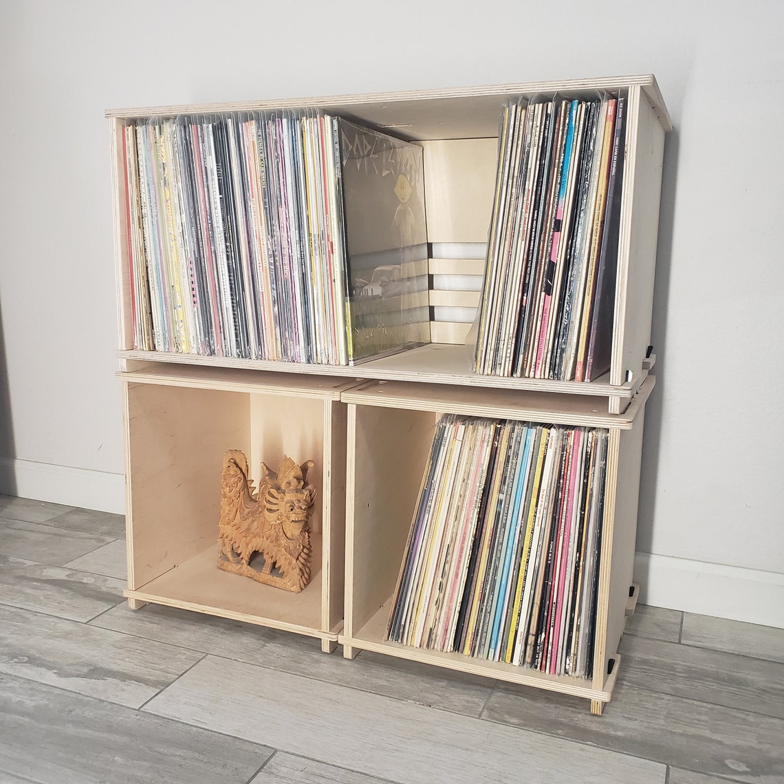 Record Storage Double Wide Box Design Your Own - Etsy