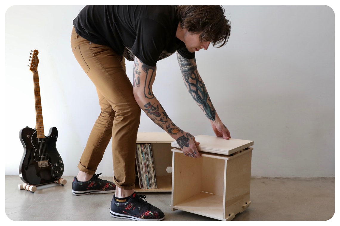 Record Storage Single Box Design Your Own - Etsy