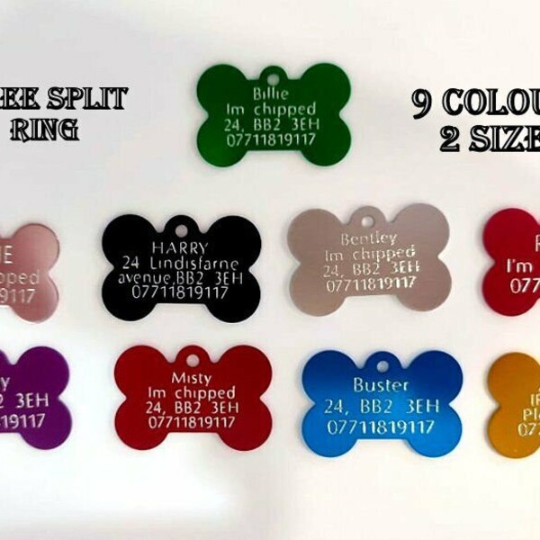 Engraved Dog Tag - Etsy UK