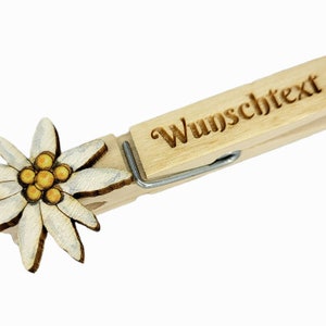 Glubbal ( Glupperl ) Edelweiß Holz + Text - Etsy.de