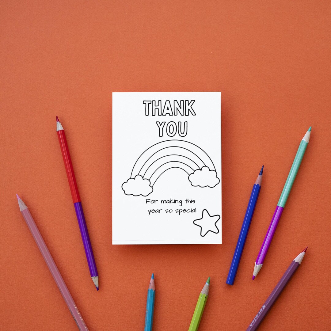 Printable Teacher Teaching Assistant Thank You Card | Digital Download ...