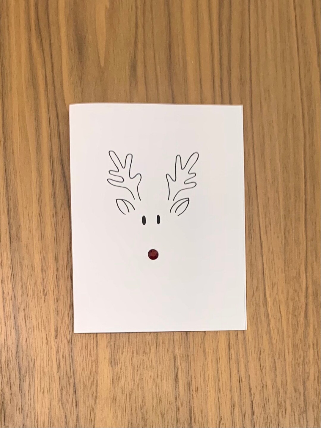 Rudolph the Red Nosed Reindeer Card - Etsy