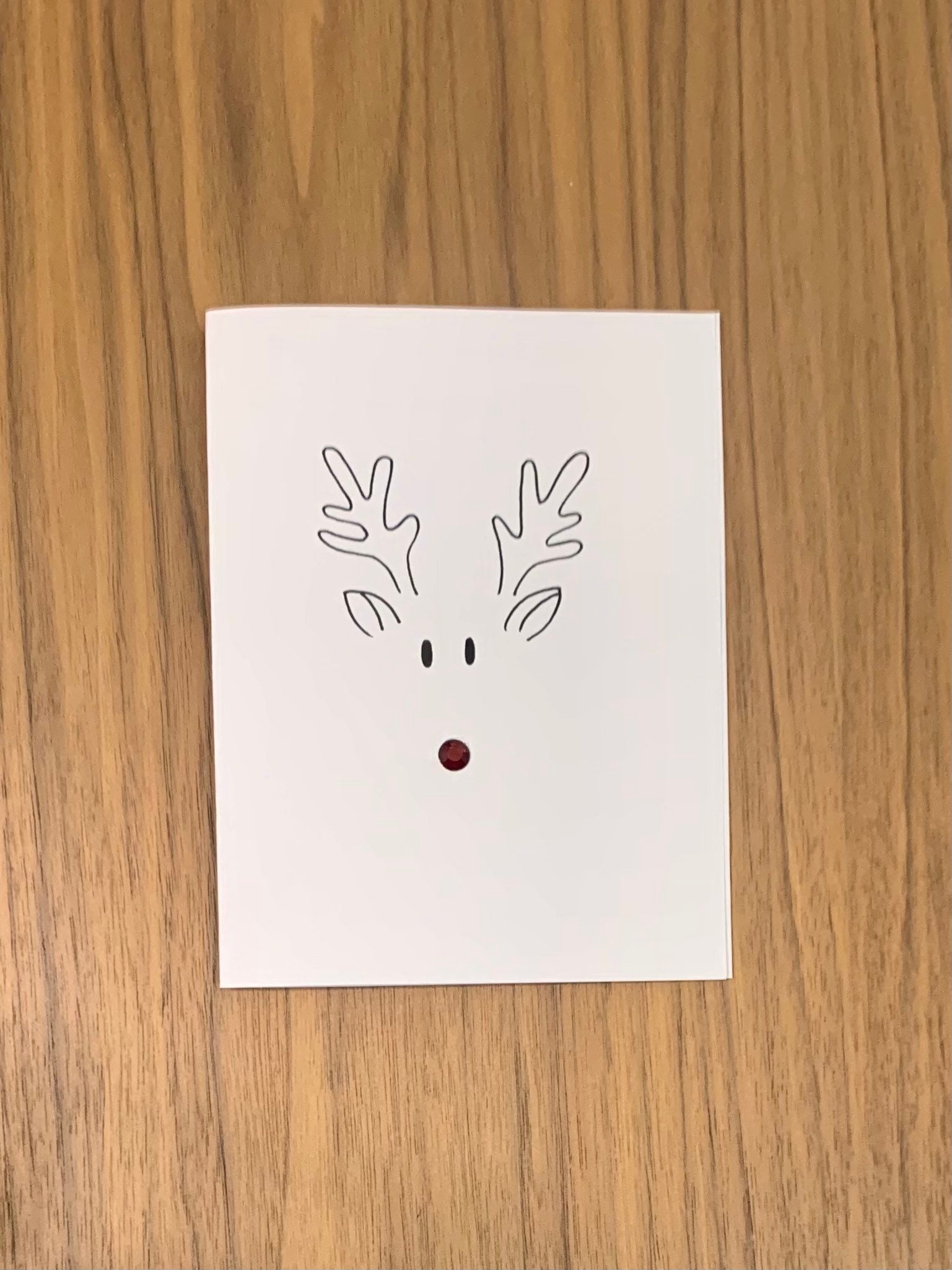 Rudolph the Red Nosed Reindeer Card - Etsy