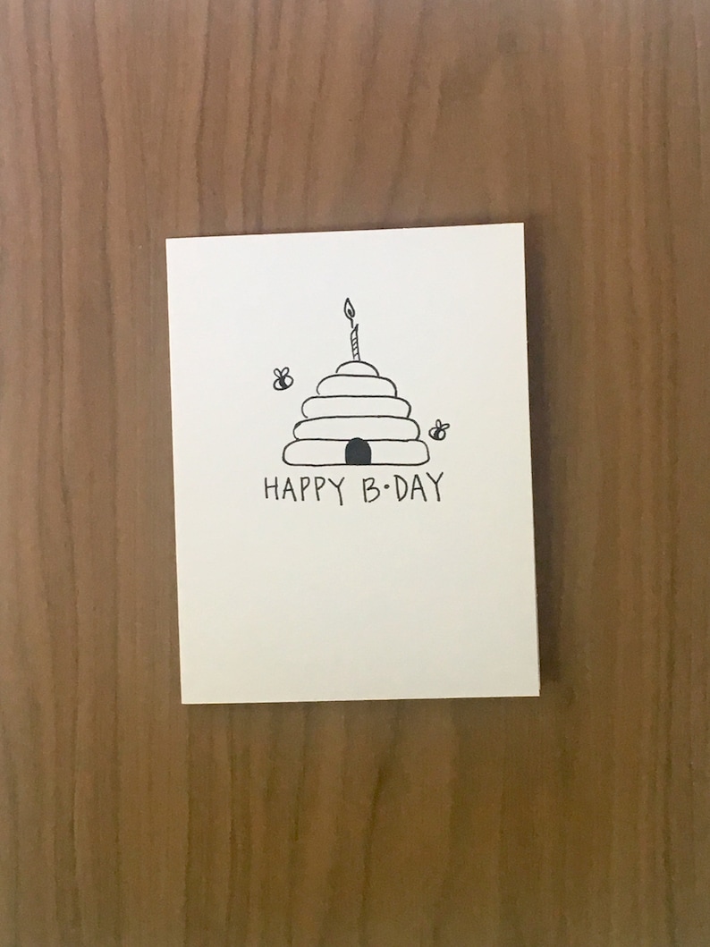 Happy B Day Card | Etsy