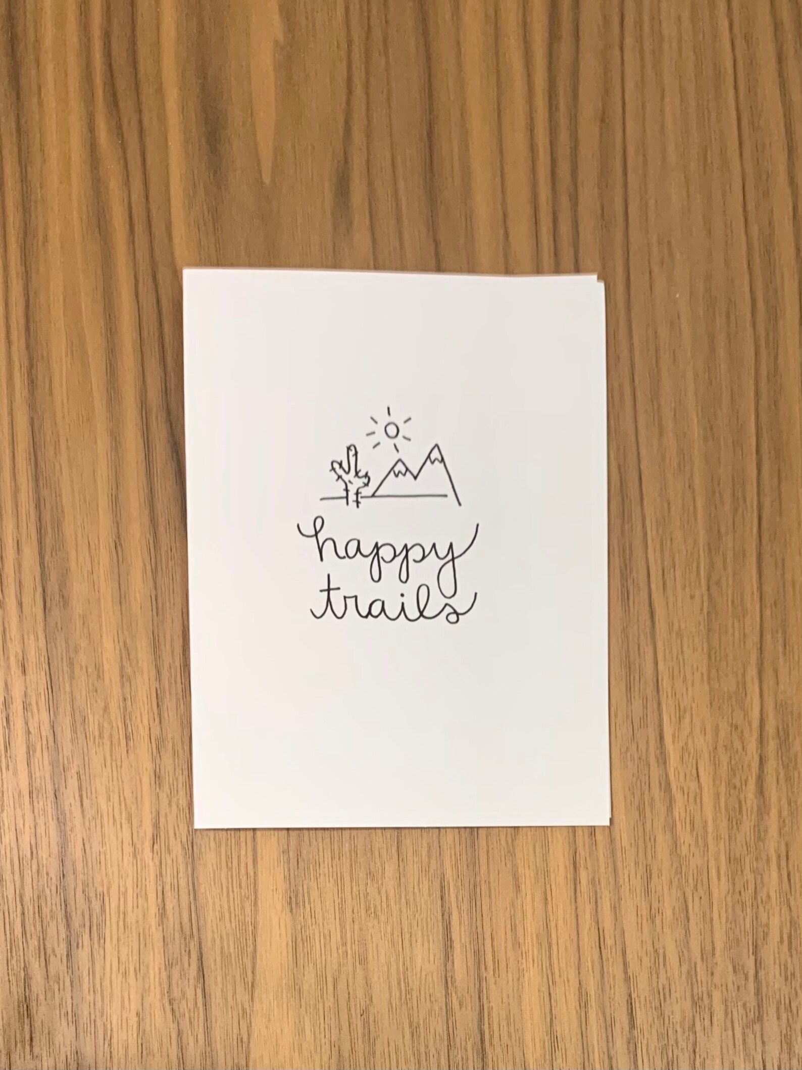 Happy Trails Card - Etsy