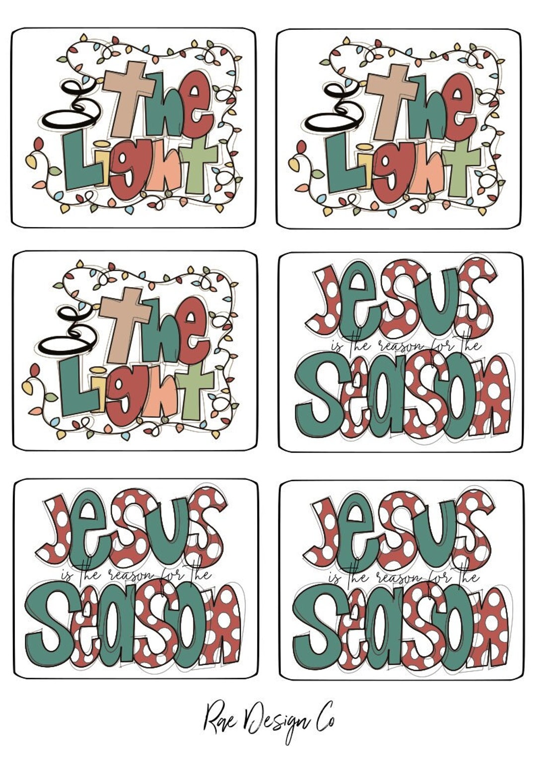 Christmas Jesus Gift Tag PRINTABLE - Etsy