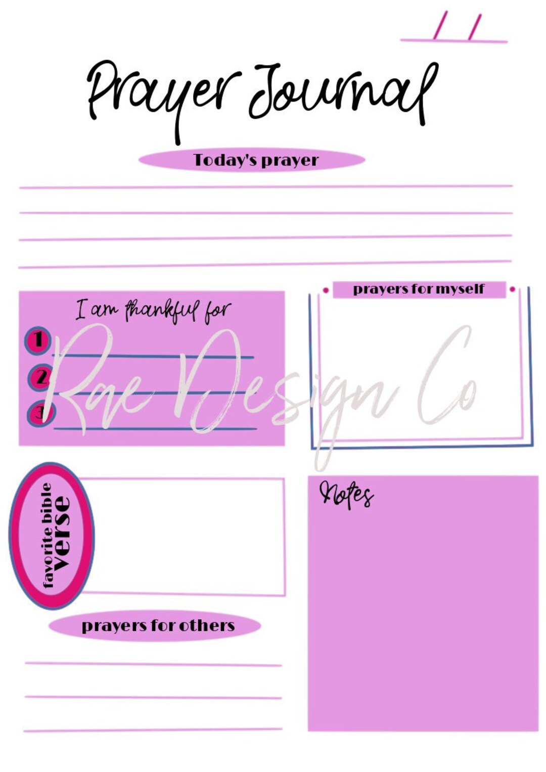 Prayer Journal Printable - Etsy