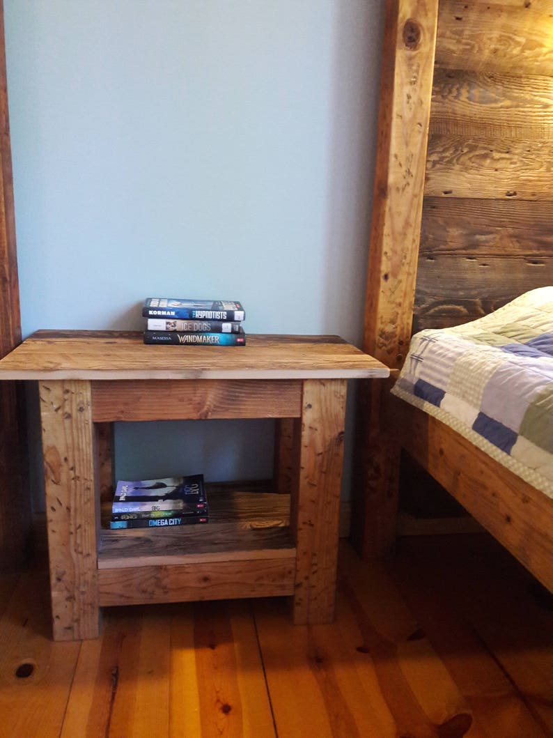 Handmade Rustic Night Stand Skus Product Details and - Etsy
