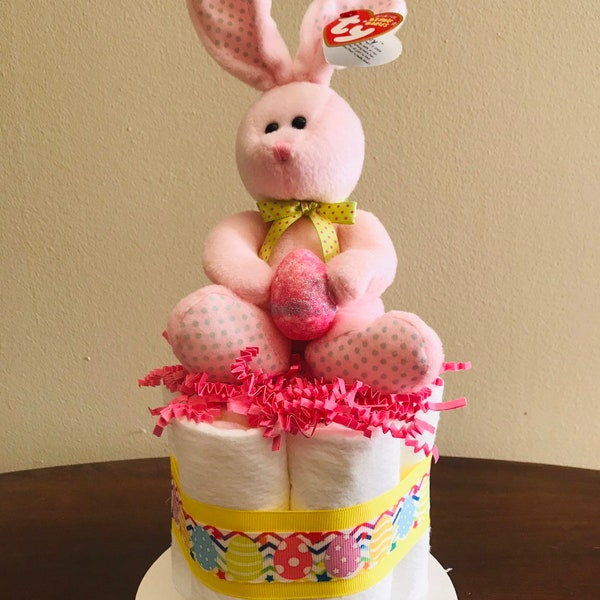 Bunny Diaper Cake - Etsy