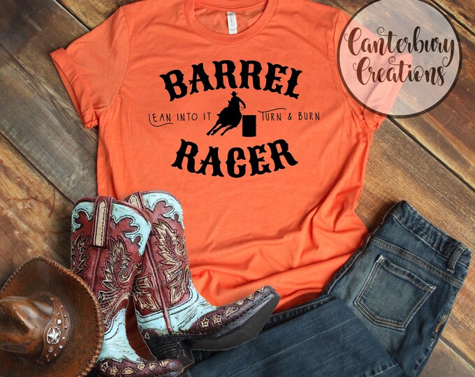 Barrel Racer Barrel Racing Shirt, Horse Shirts, Horse Riding Tshirts ...