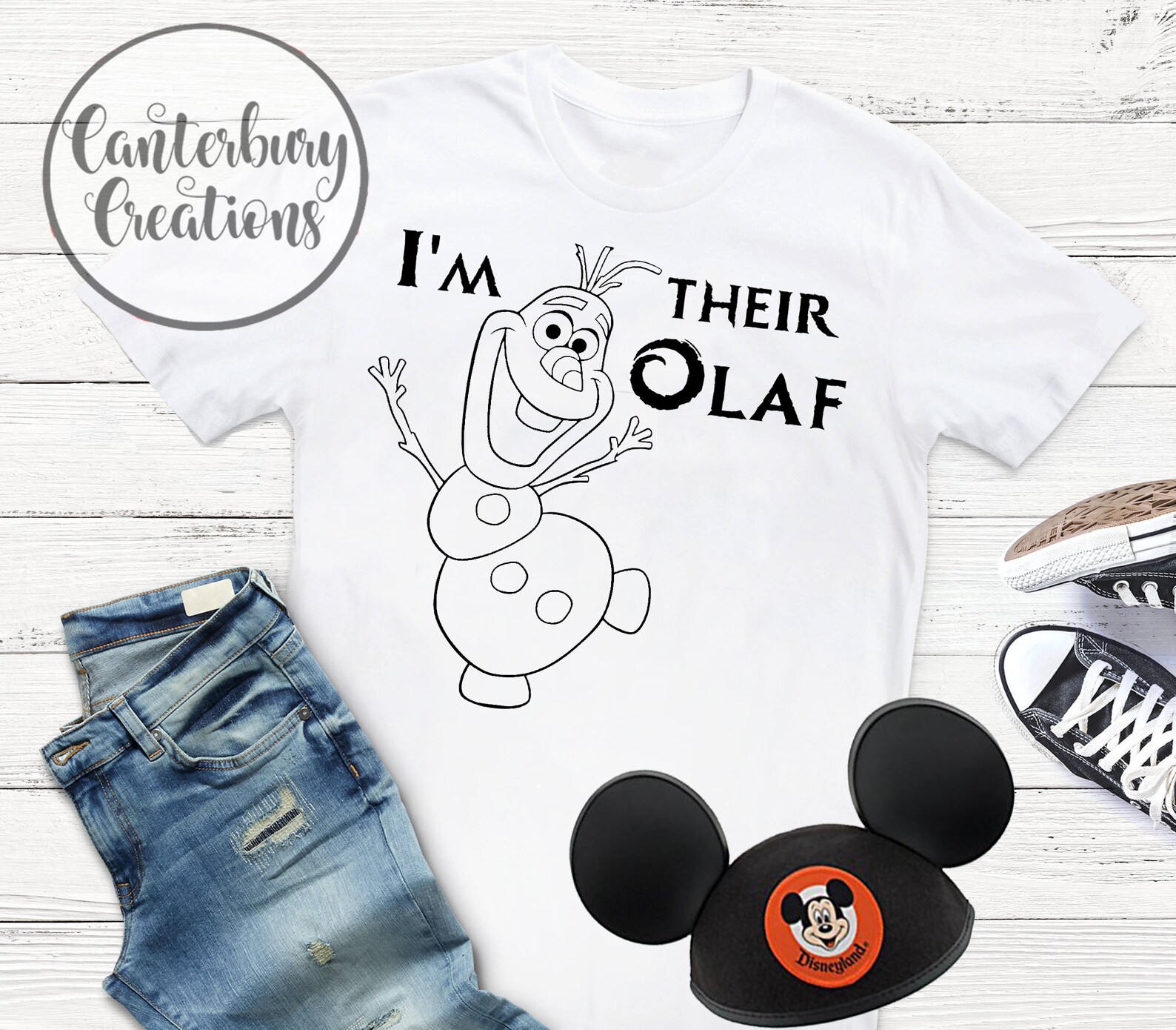 I'm their Olaf Shirt Disney vacation disney shirts | Etsy
