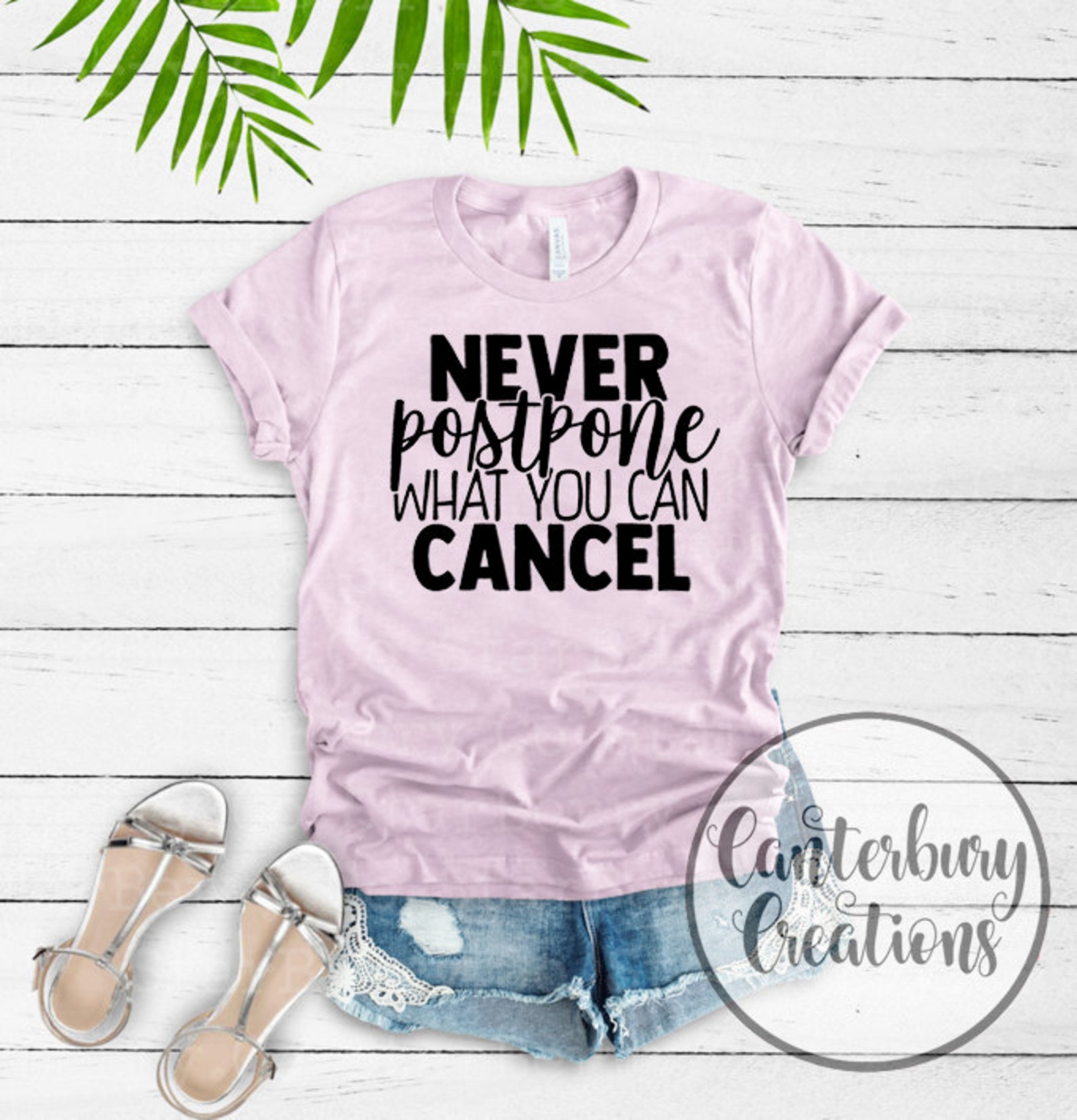 Never postpone what you can cancel Funny shirts shirts for | Etsy