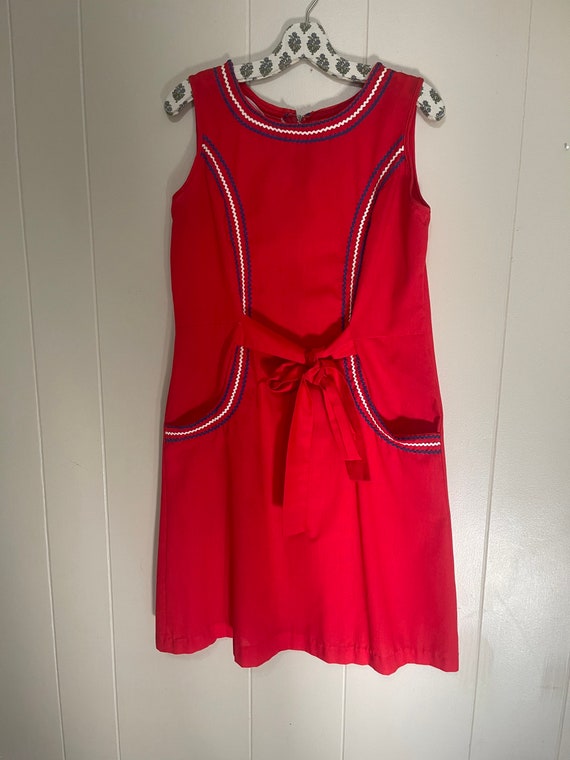 60s red dress - Gem