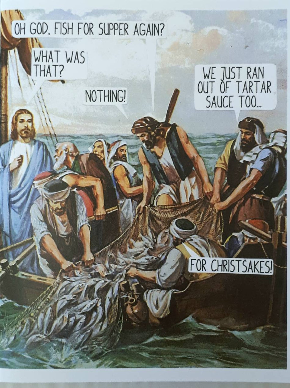 Dry Fish...again : Jesus Goes Fishing With the Apostles - Etsy