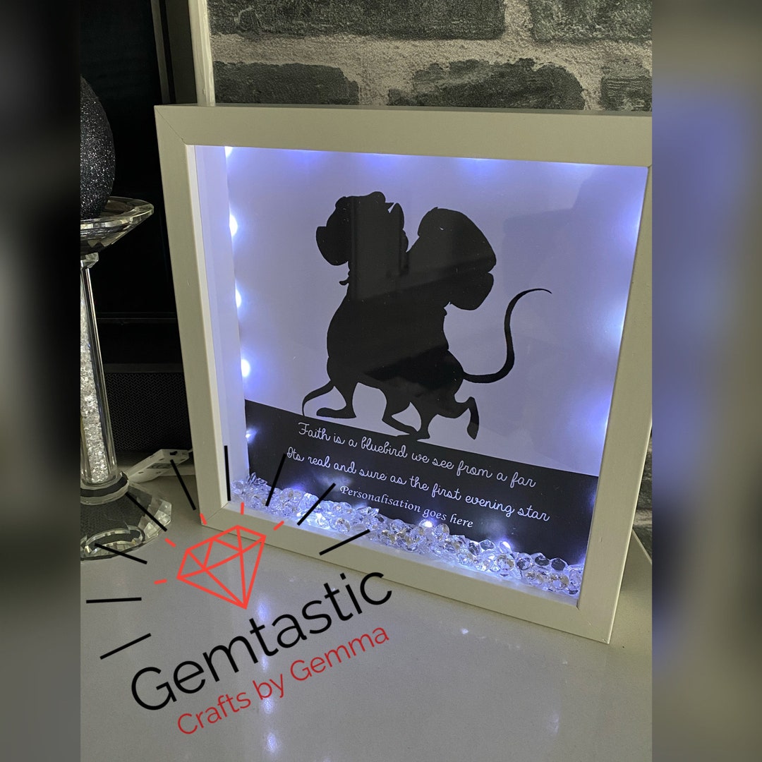 Disney Inspired the Rescuers Silhouette Box Frame - Etsy UK