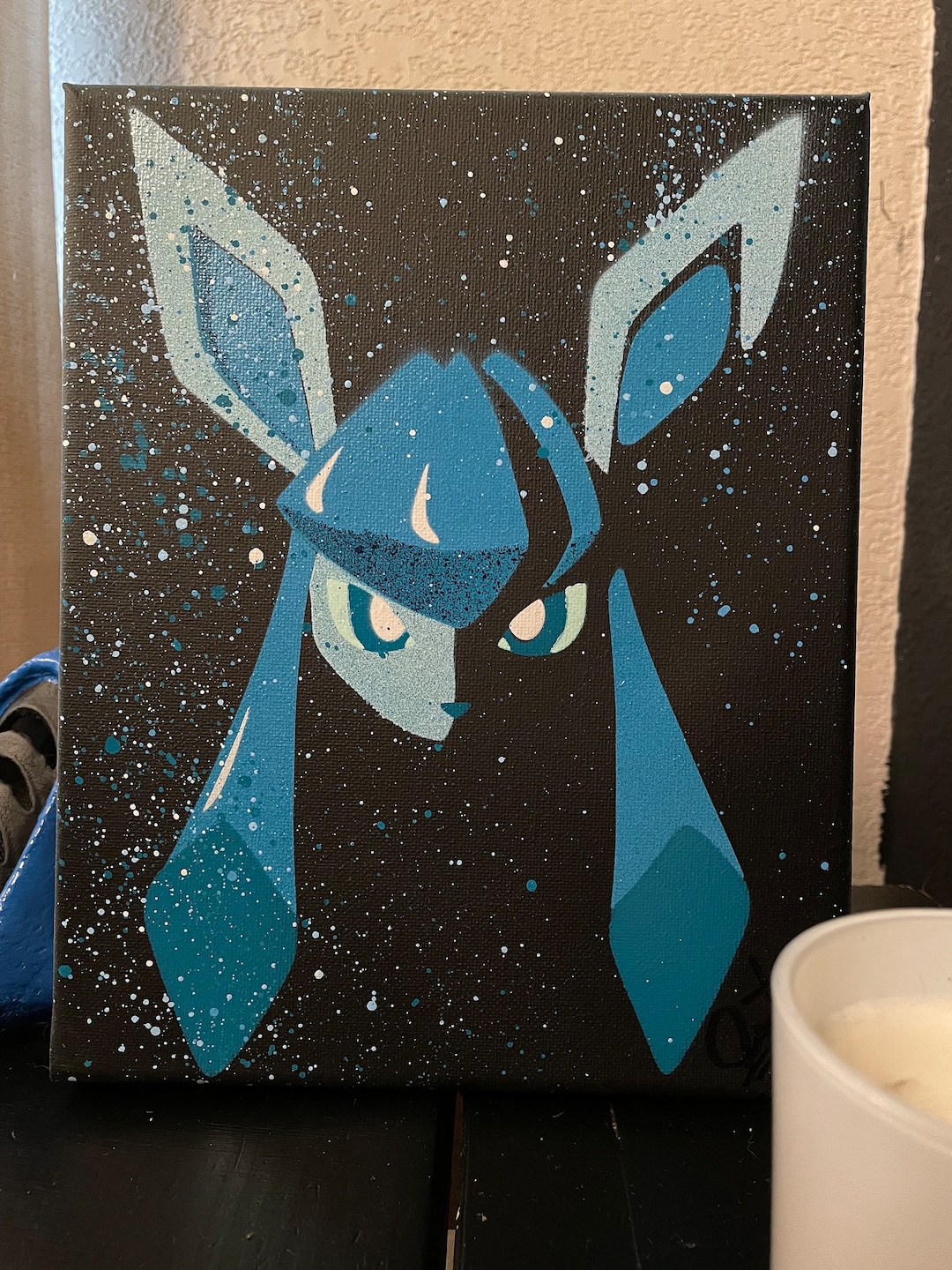 Glaceon Pokémon Spray Painting - Etsy