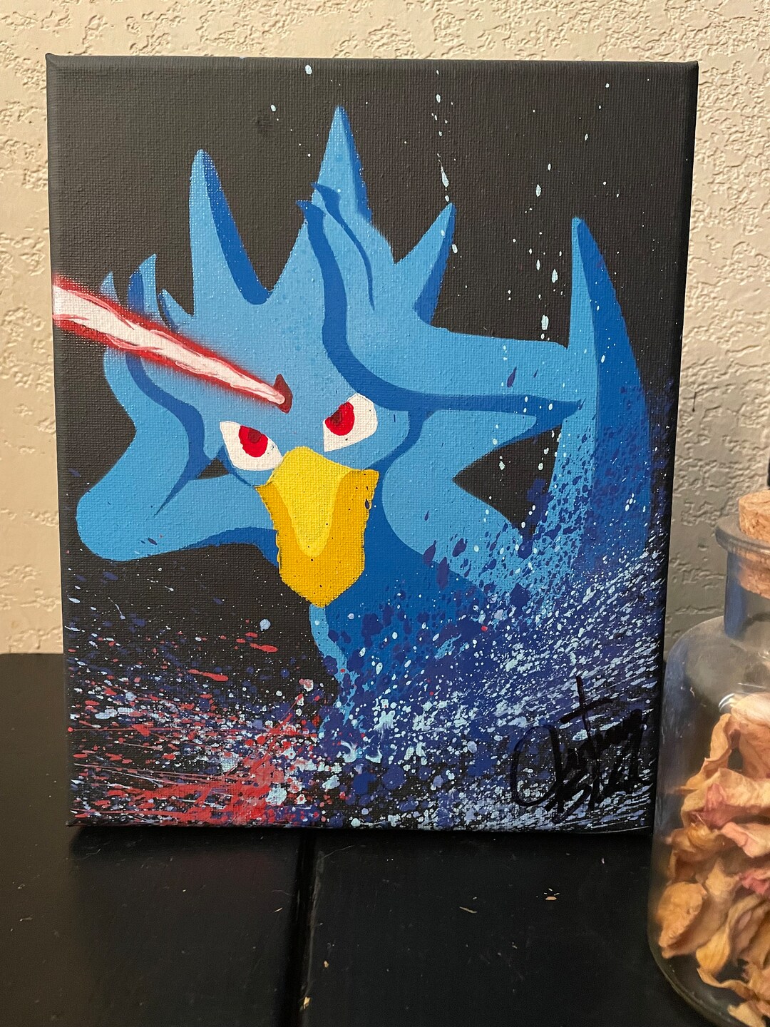Dark Golduck Pokémon Spray Painting - Etsy