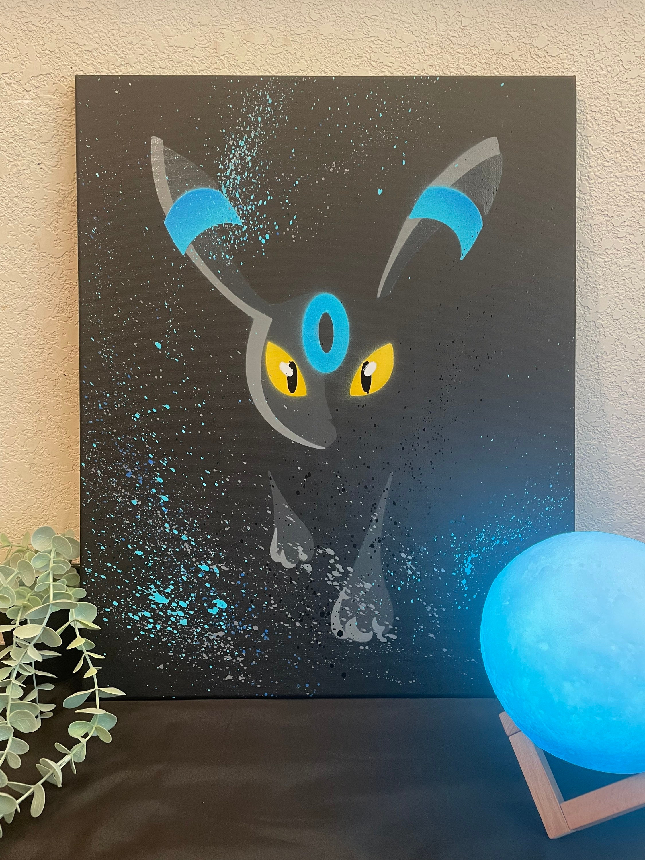 Umbreon Pokémon Spray Painting - Etsy