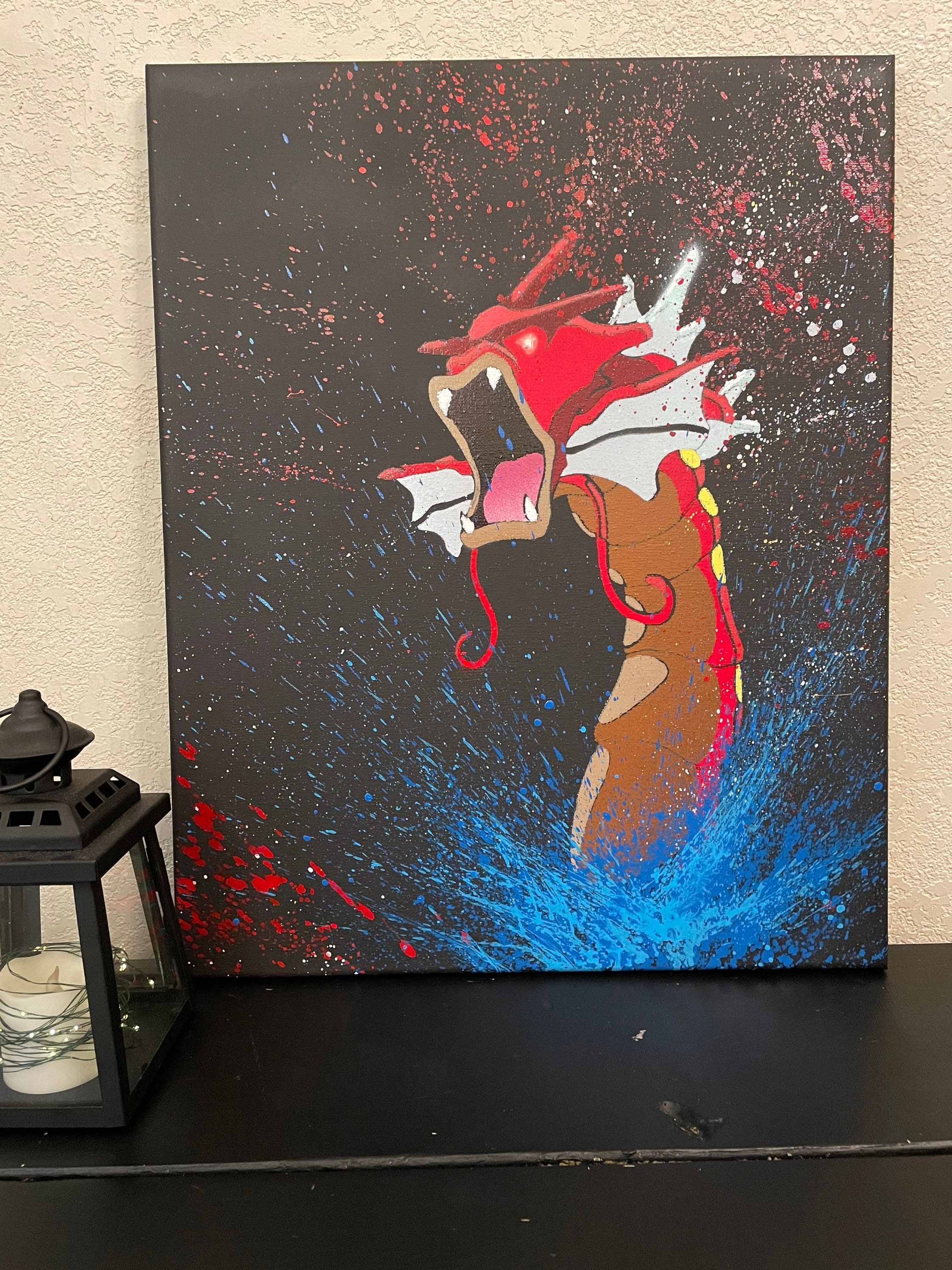 Shining Gyarados Pokémon Spray Painting - Etsy