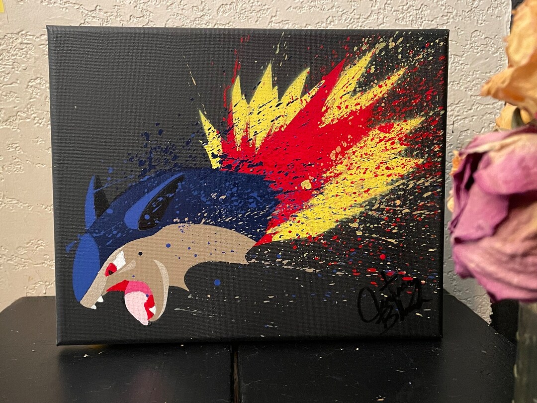 Typhlosion Pokémon Spray Painting - Etsy
