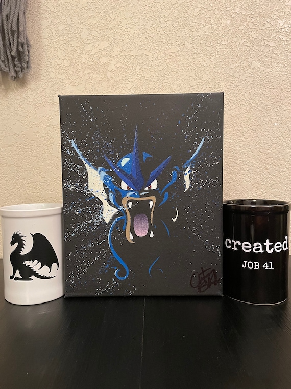 Gyarados Pokemon Spray Painting | Etsy