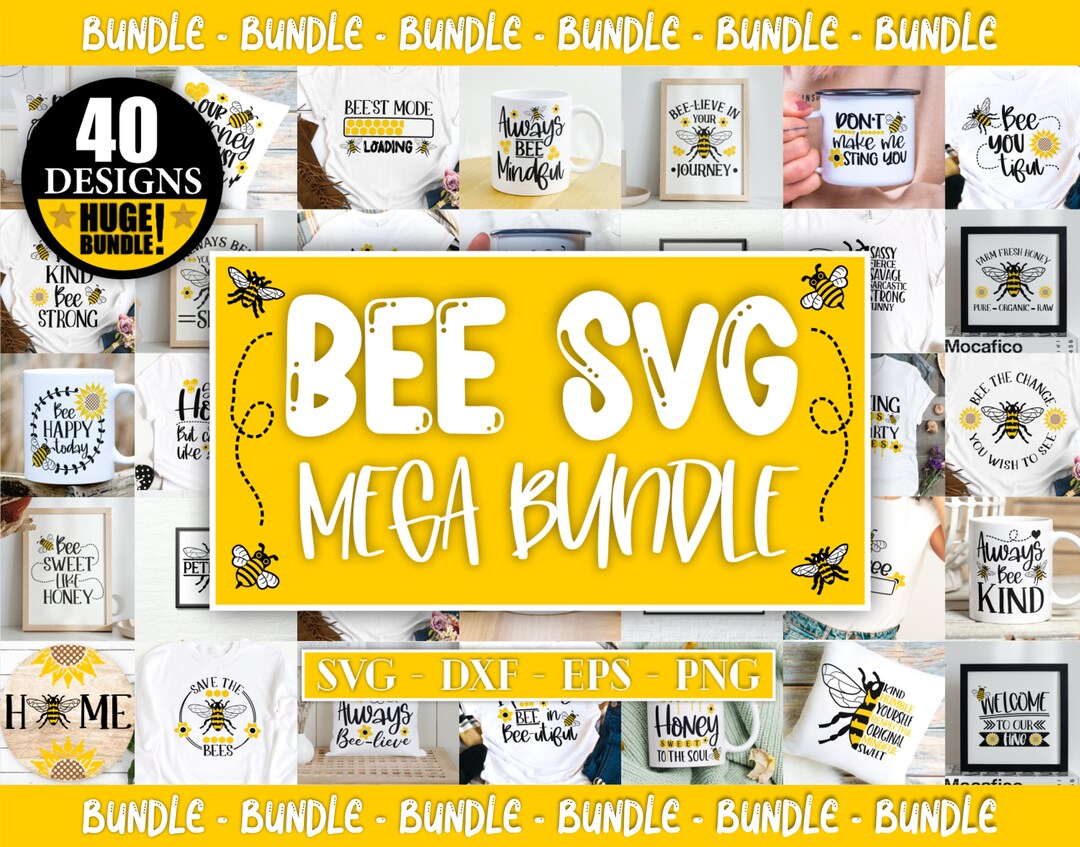 Bee Bundle Bee Svg Bundle Bumble Bee Svg Cute Bee Svg Bee Svg - Etsy ...