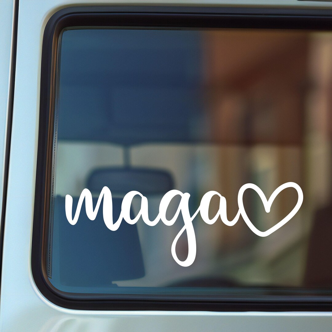 Maga Car Decal Maga Vinyl Decal Car Decal Bumper Sticker Donald Trump ...