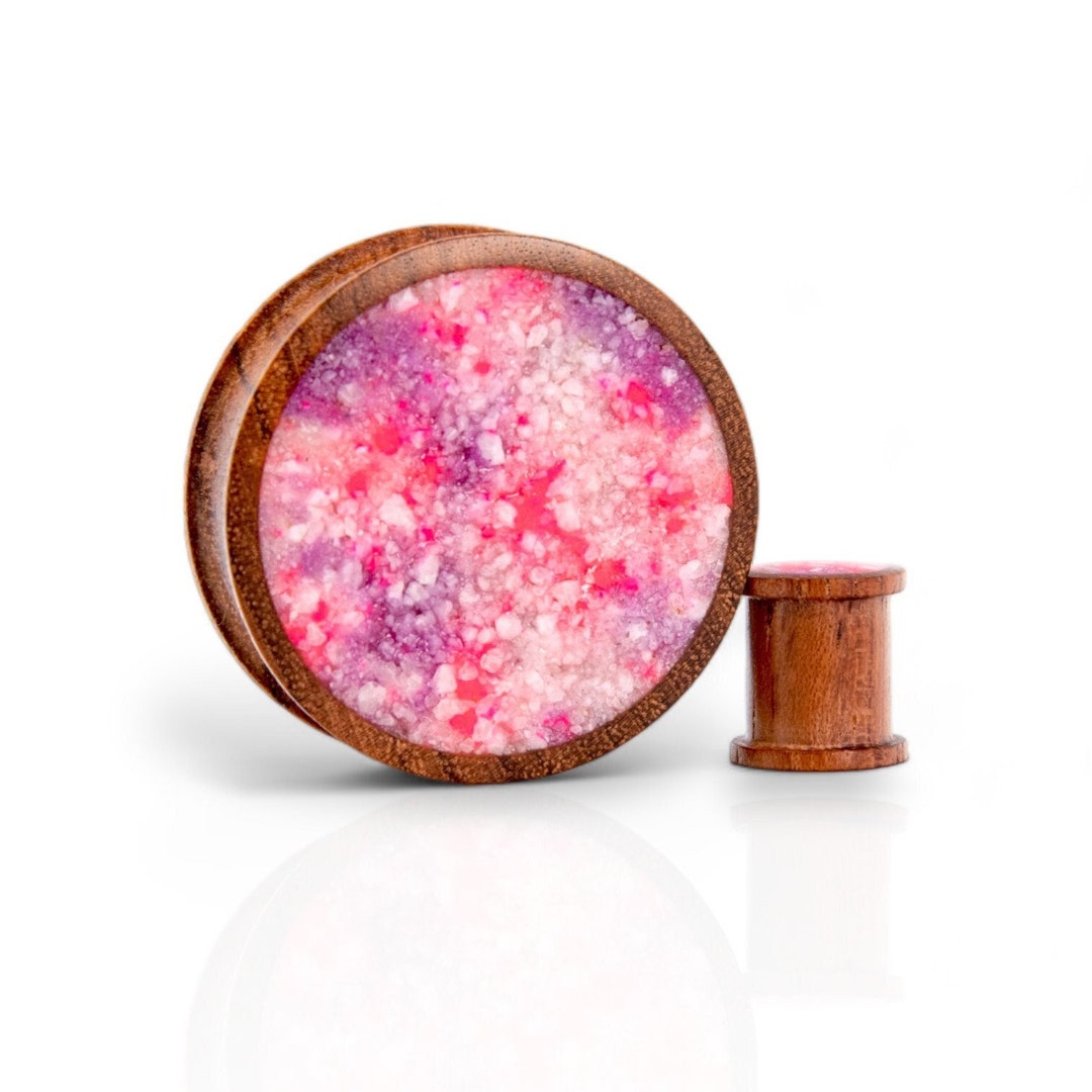 Custom Pink Plugs, Custom Wood Plugs, Custom Stone Gauges, Pink Plug ...