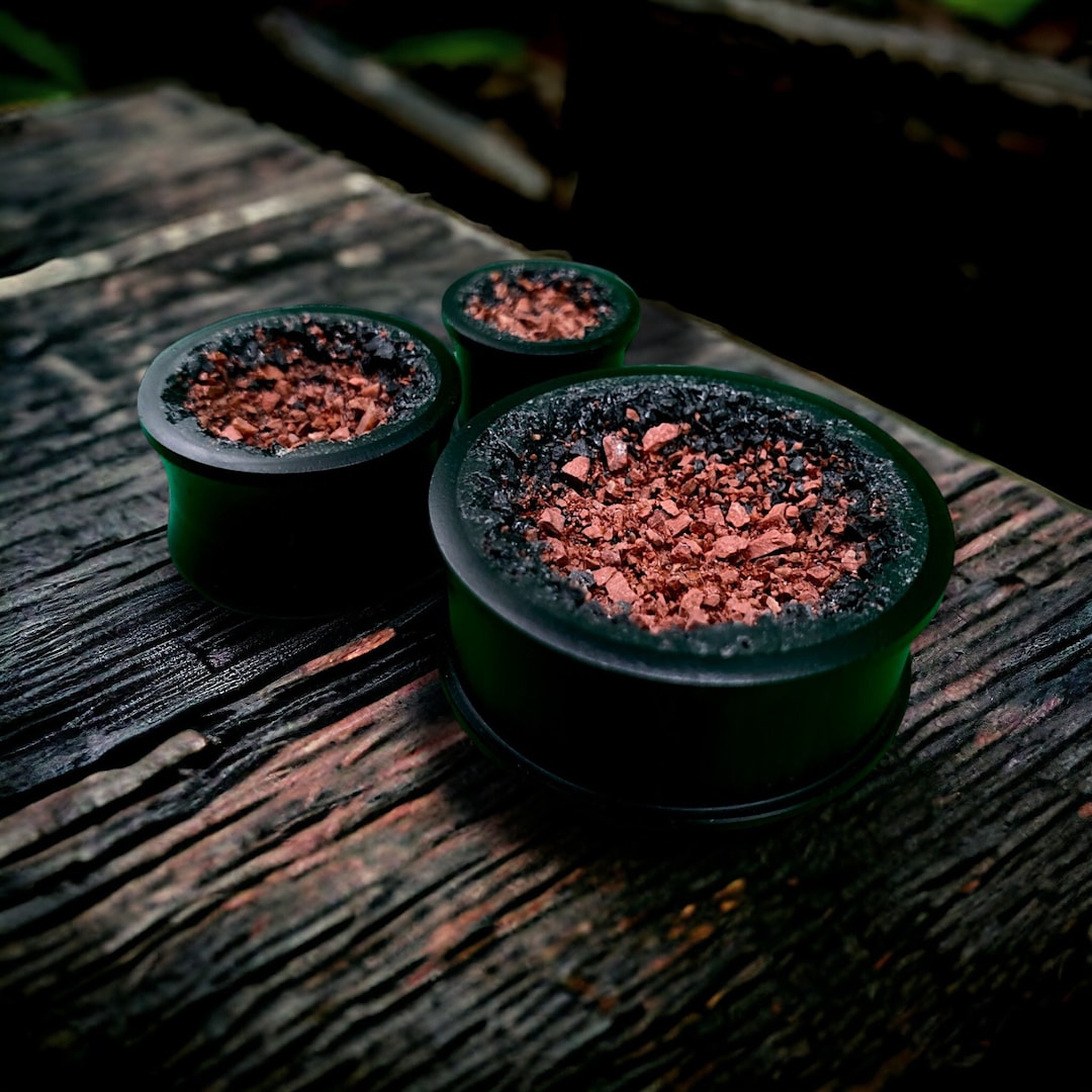 Custom Ebony Plugs/ Black Wood Plugs/ Stone Plugs and Tunnels, Handmade ...
