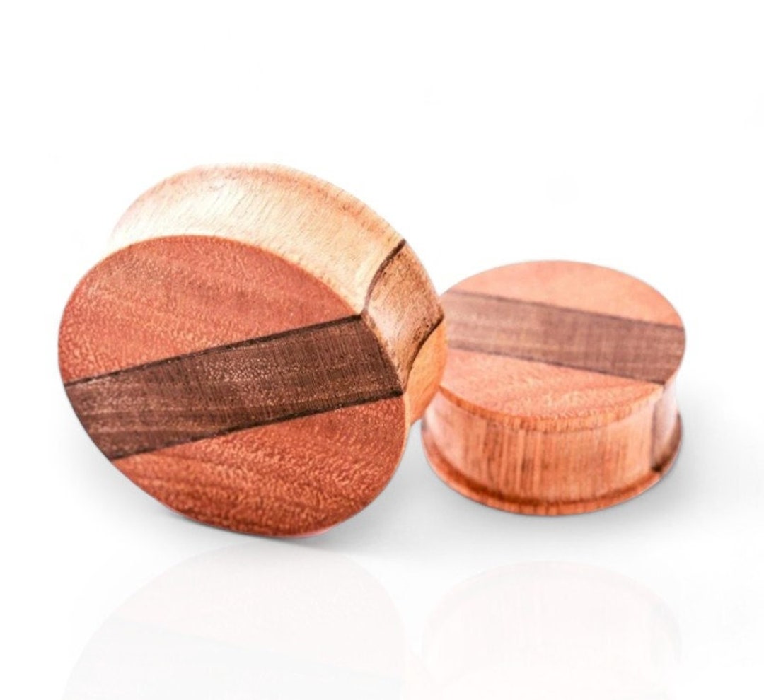 Custom Double Flare Plugs, Renewable Hardwood Gauges, Ear Gauge Tunnels ...