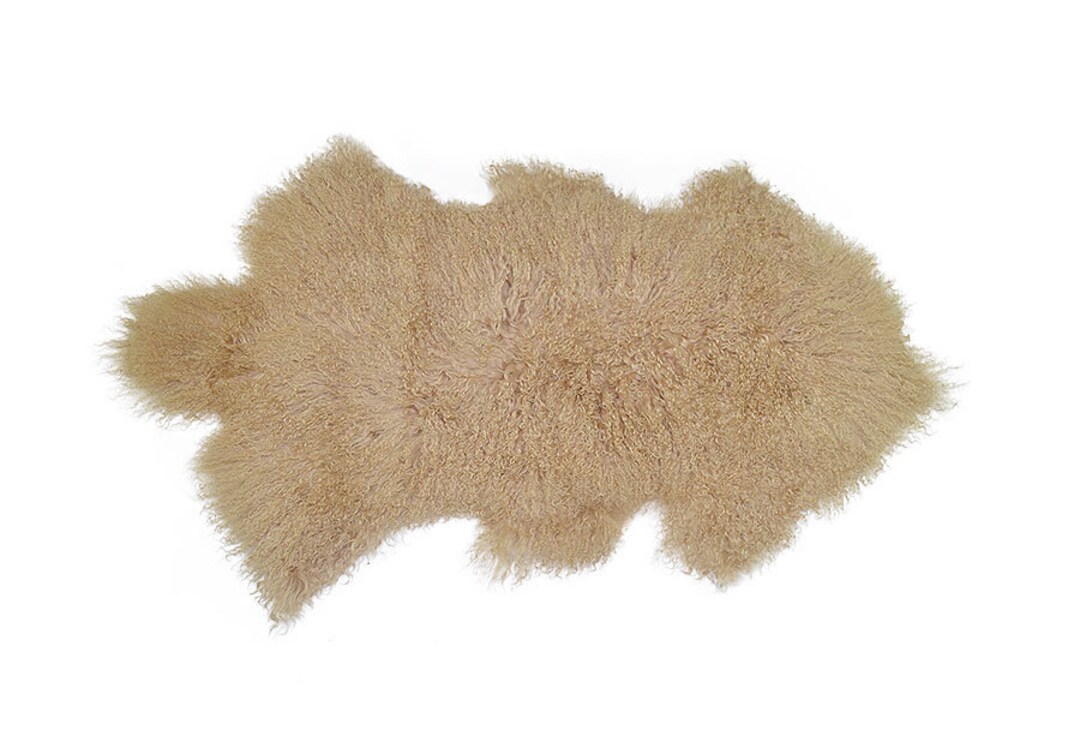 Real Genuine Tibetan / Mongolian Lamb Fur Pelt Rug Dark - Etsy