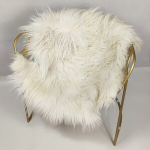 Real Genuine Goat Fur Pelt Rug Natural White - Etsy