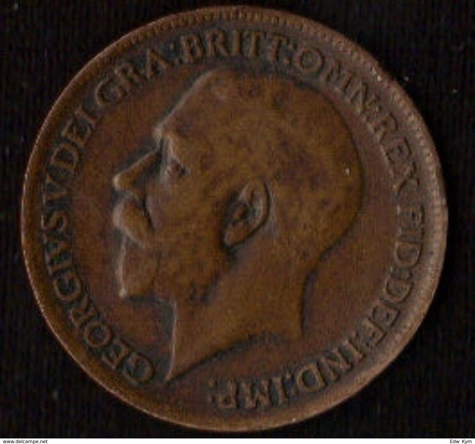 1912 UK Great Britain George V One Farthing VF- EF - Etsy